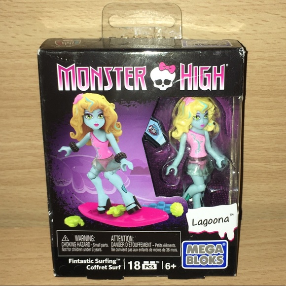monster high | Toys | Lagoona Blue Monster High Mega Bloks Surfing Set ...